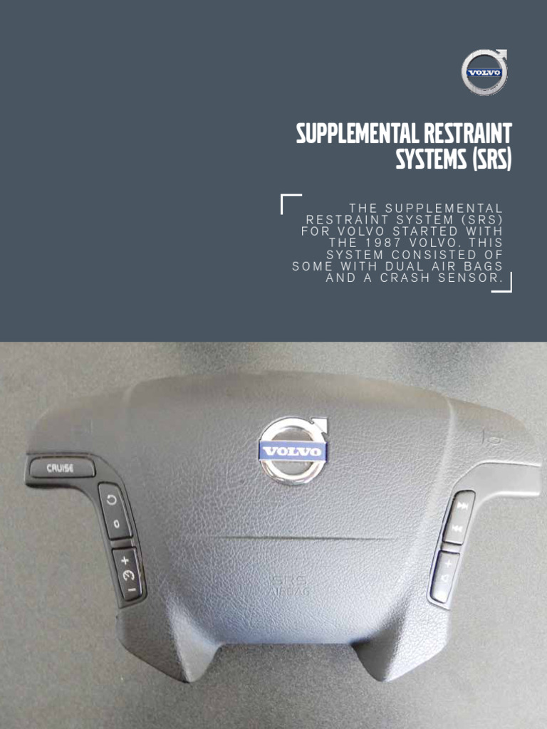 Volvo Supplemental Restraint Systems Overview | PDF | Airbag | Seat Belt