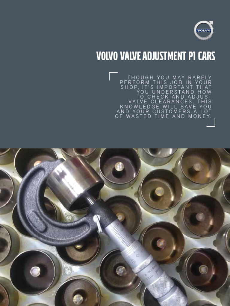 Volvo Valve Adjustment P1 Cars | PDF