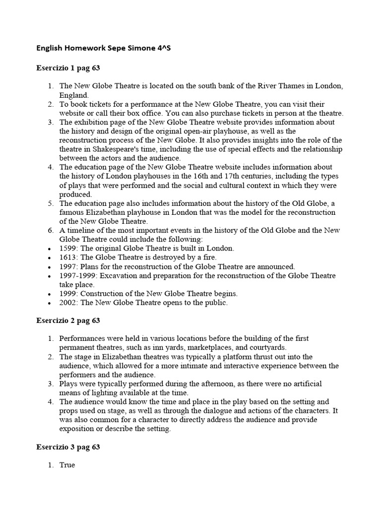 Compiti Inglese Performer Heritage | PDF