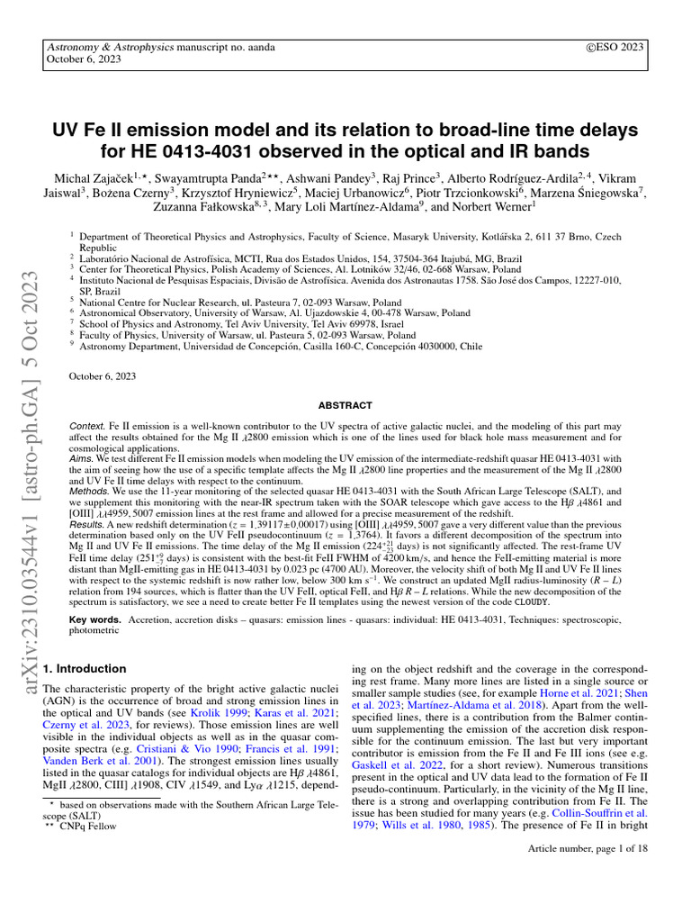 UV Fe II Emission Model and Its Relation To Broad-Line Time Delays For ...