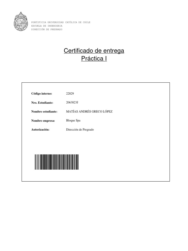 Informe de Práctica en Bloque SpA | PDF | Crecimiento personal y ...