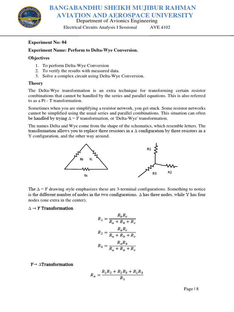 Delta Wye | PDF | Teaching Methods & Materials | Science & Mathematics