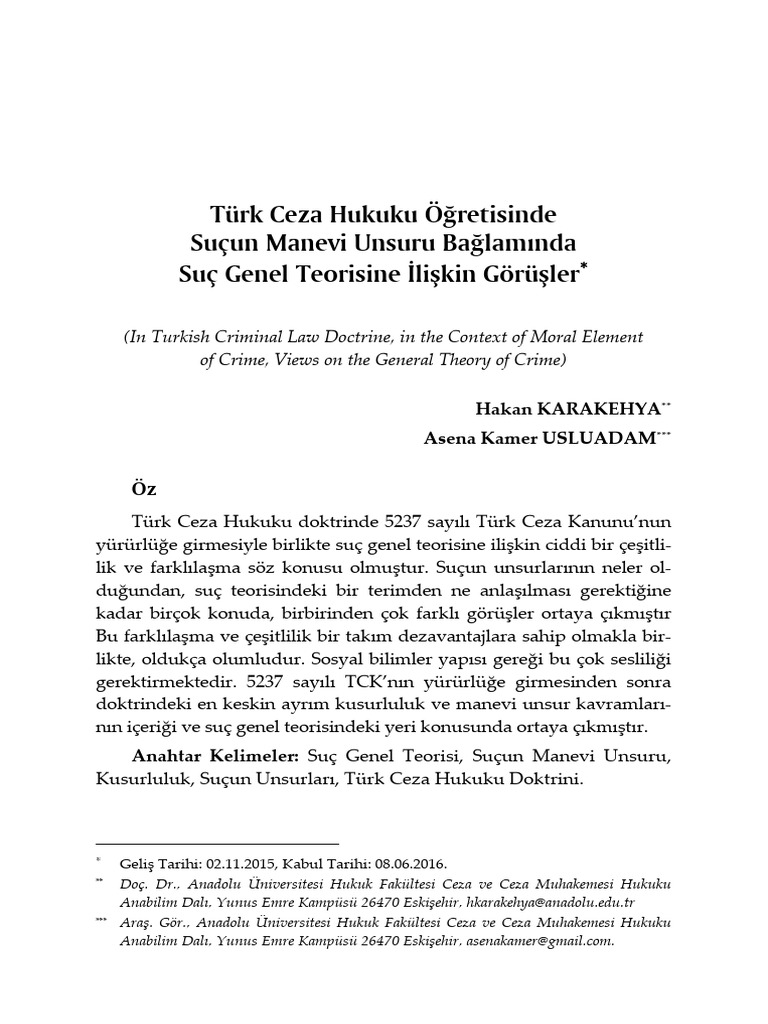 Ceza Hukuku Okuma w11 | PDF