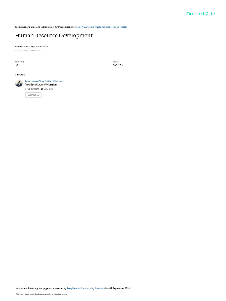 Human Resource Development | PDF | Human Resource Management | Cognition