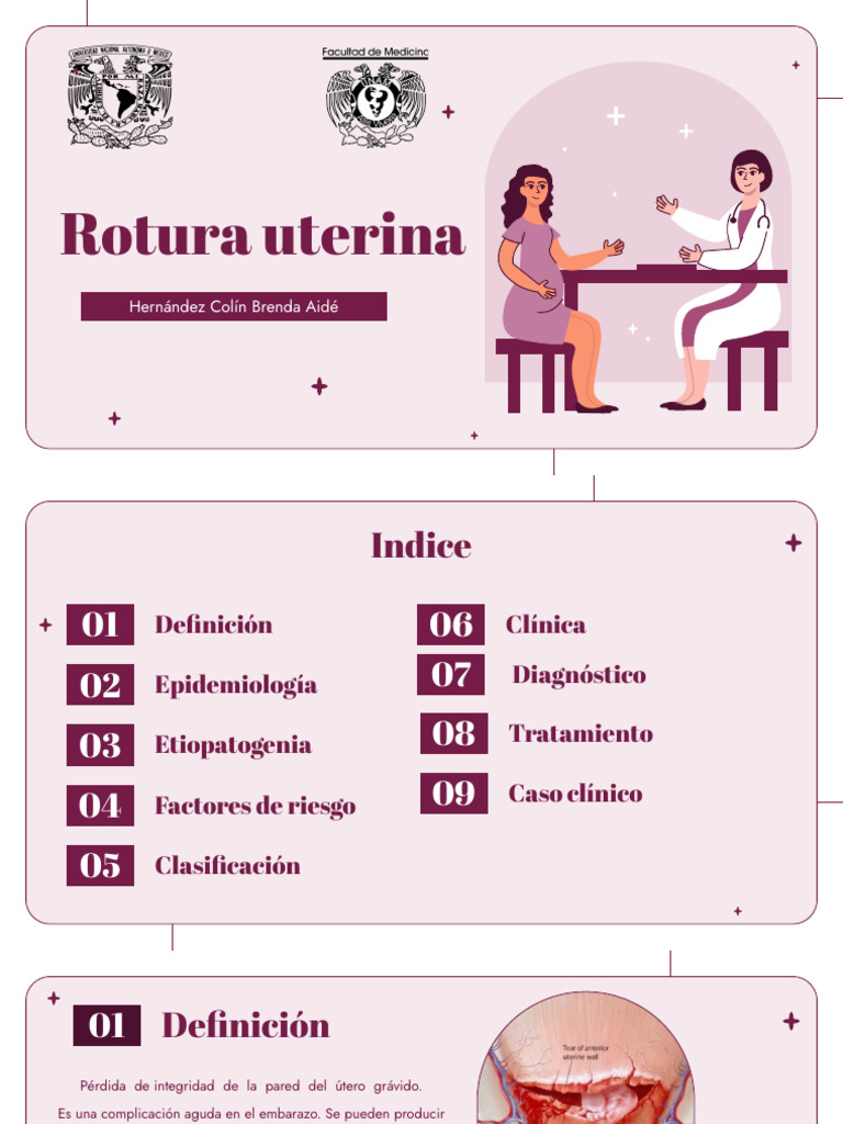 Rotura Uterina | PDF | Parto | El embarazo
