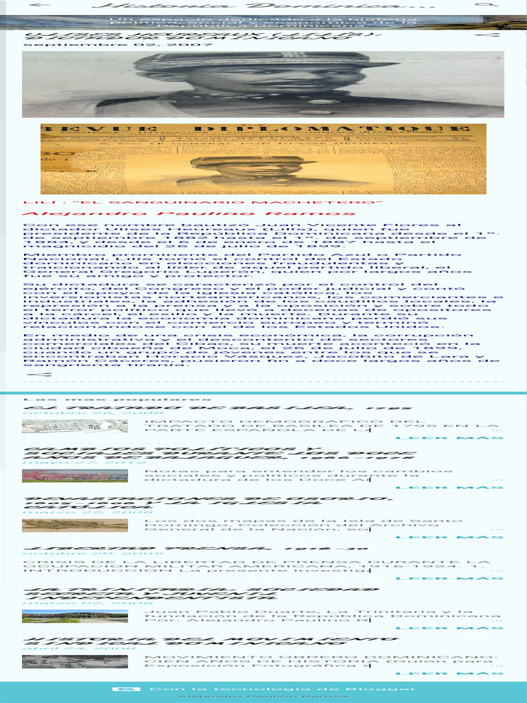 Ulises Heureaux (Lilís) Dictador Dominicano | PDF | República Dominicana