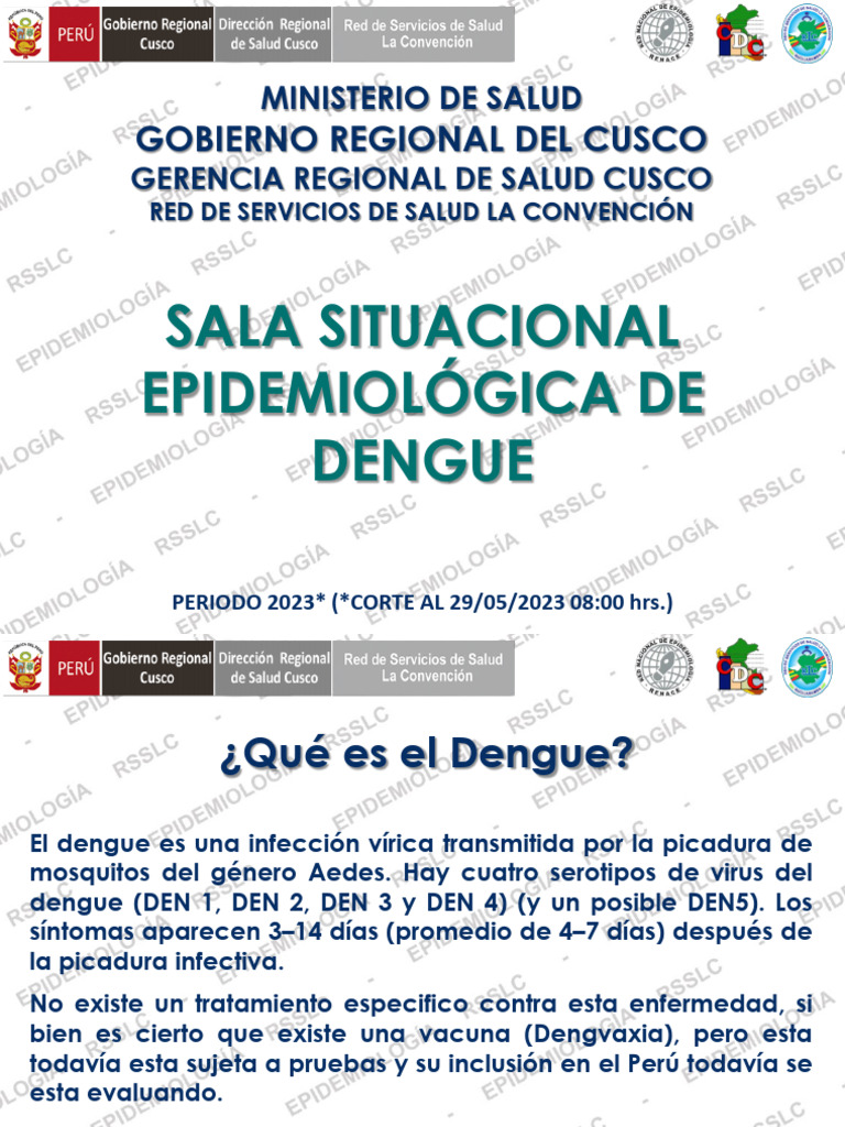 Sala Situacional de Dengue 2023 (Pub. Mayo 29) | PDF | Virus | Medicina