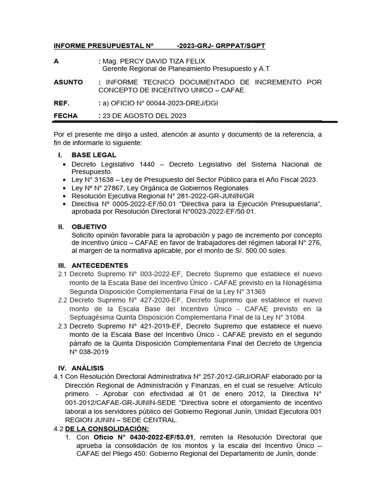 Homologación Incentivo Único CAFAE 2025 | PDF | Gobierno | Ciencias ...