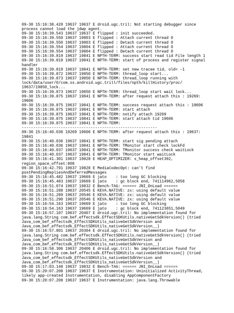 Log | PDF | Java (Programming Language) | Android (Operating System)