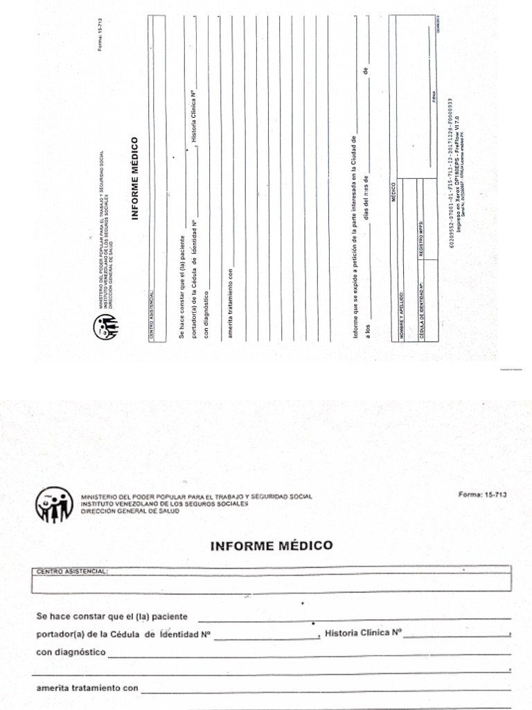 Informe Médico IVSS | PDF