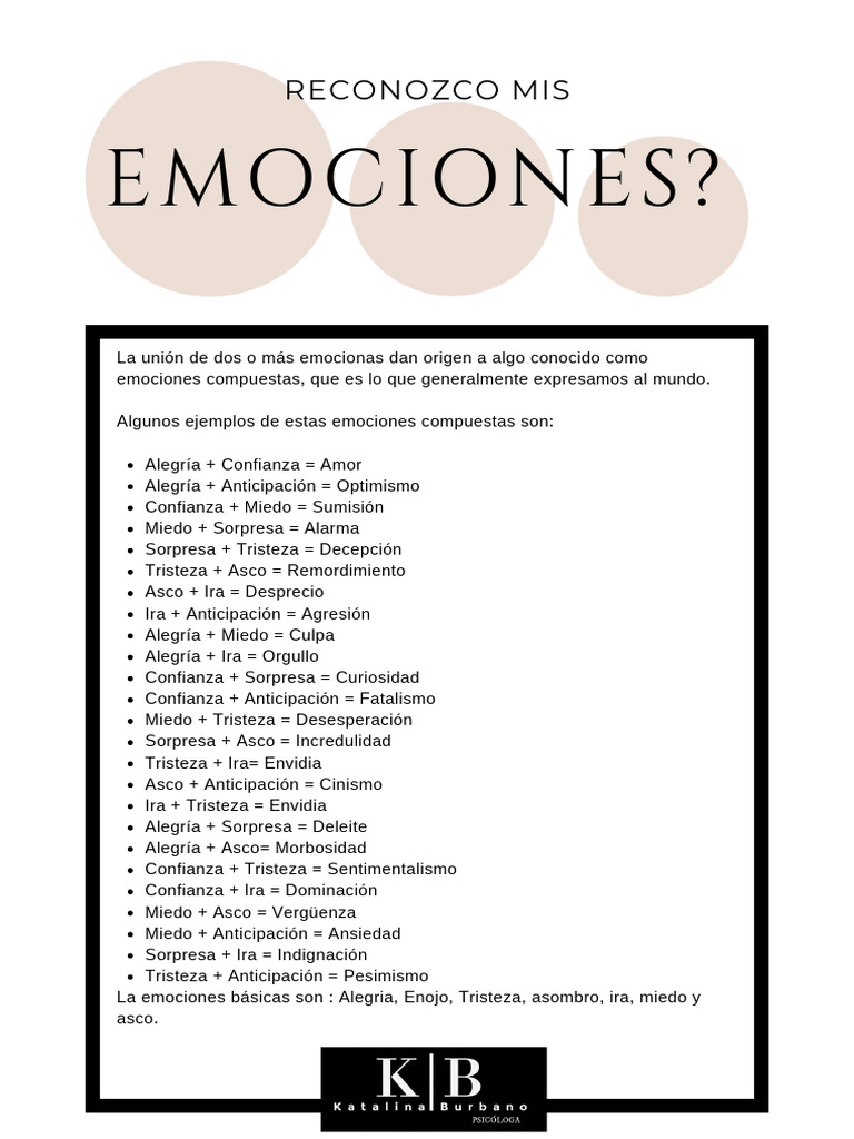 Identificando Mis Emociones | PDF