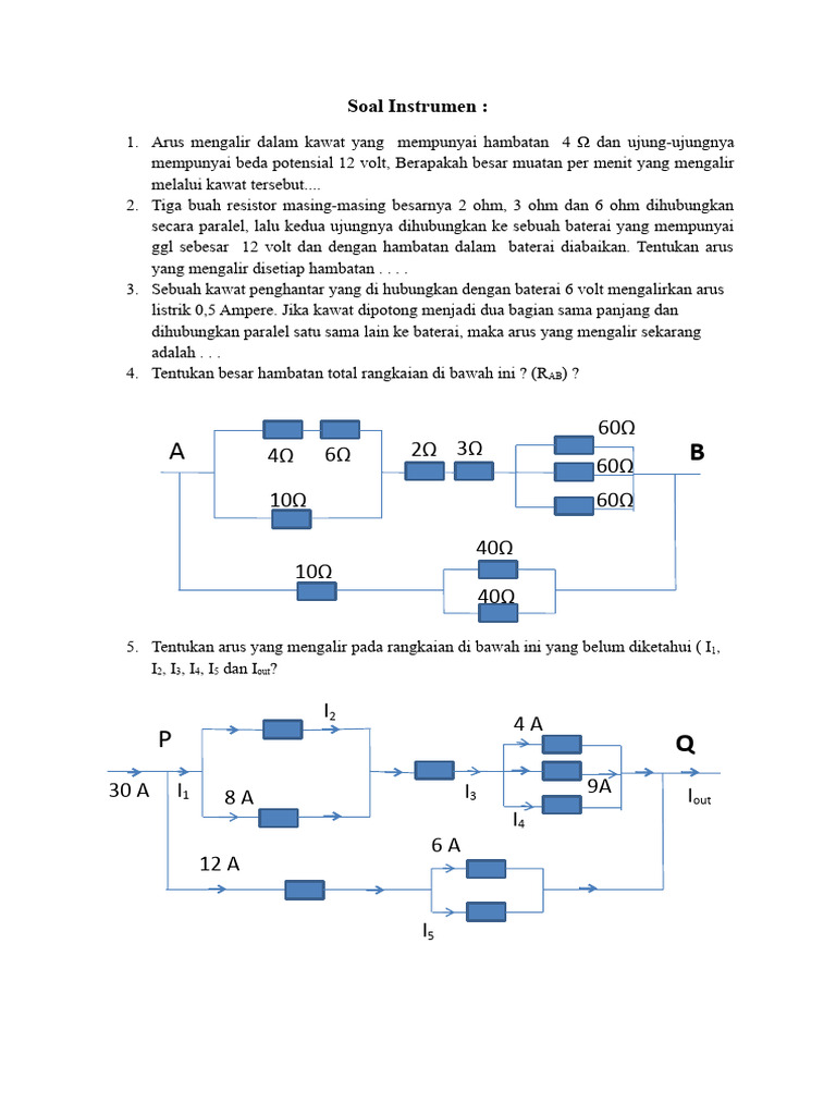 Contoh Soal Instrumen Tesis | PDF