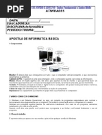 Manual de Informática Basica | PDF | Entrada/Saída | Hardware de computador