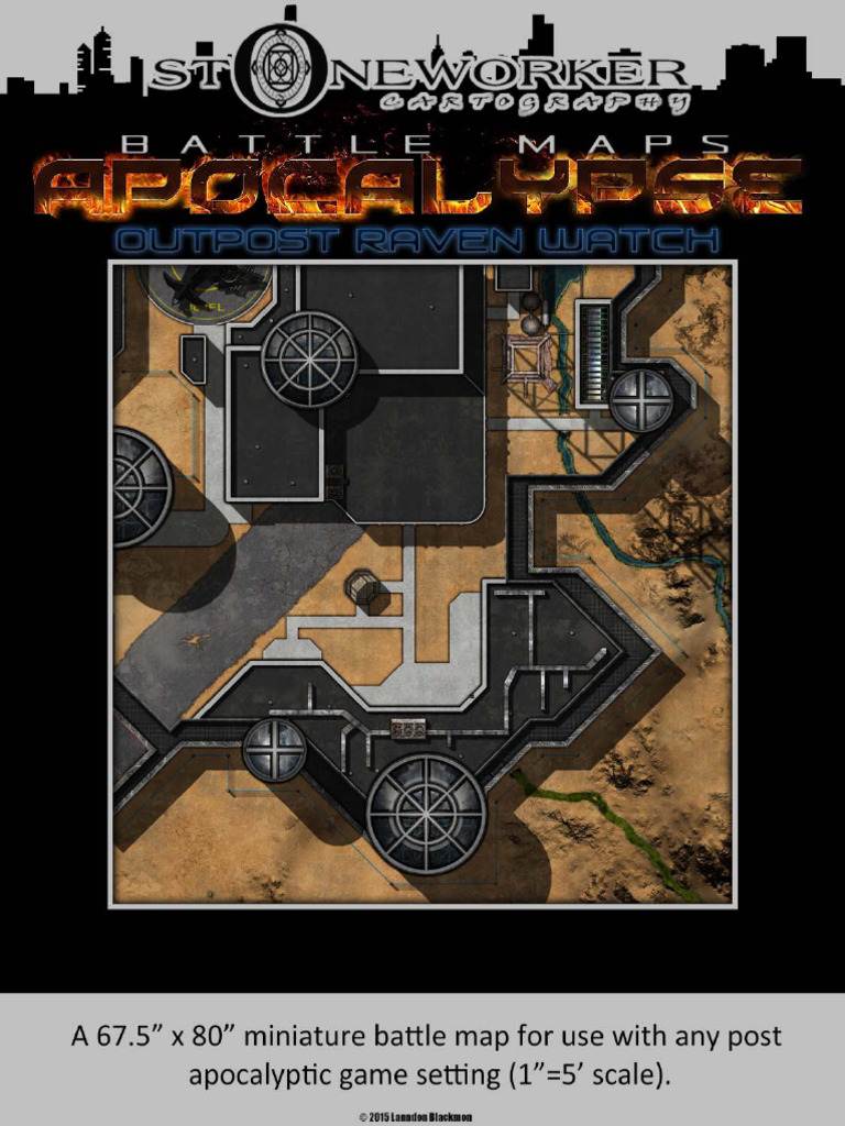 Outpost Raven Watch Battle Map Pack | PDF