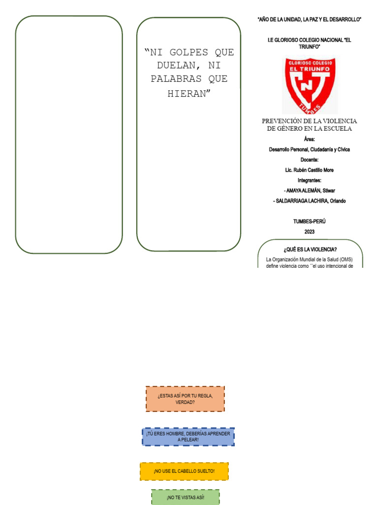 Modelo de Triptico - DPCC | PDF