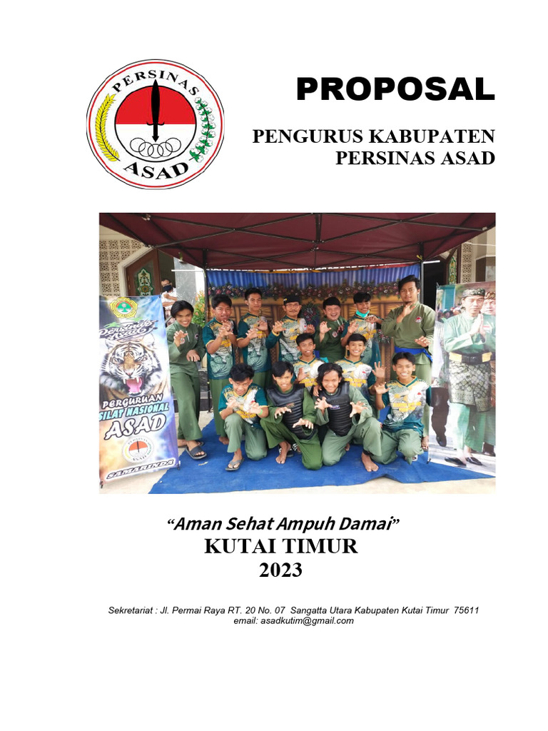 Proposal ASAD IPSI CUP 2023 Usia Dini | PDF