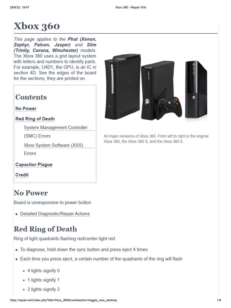 Xbox 360 - Repair Wiki | PDF
