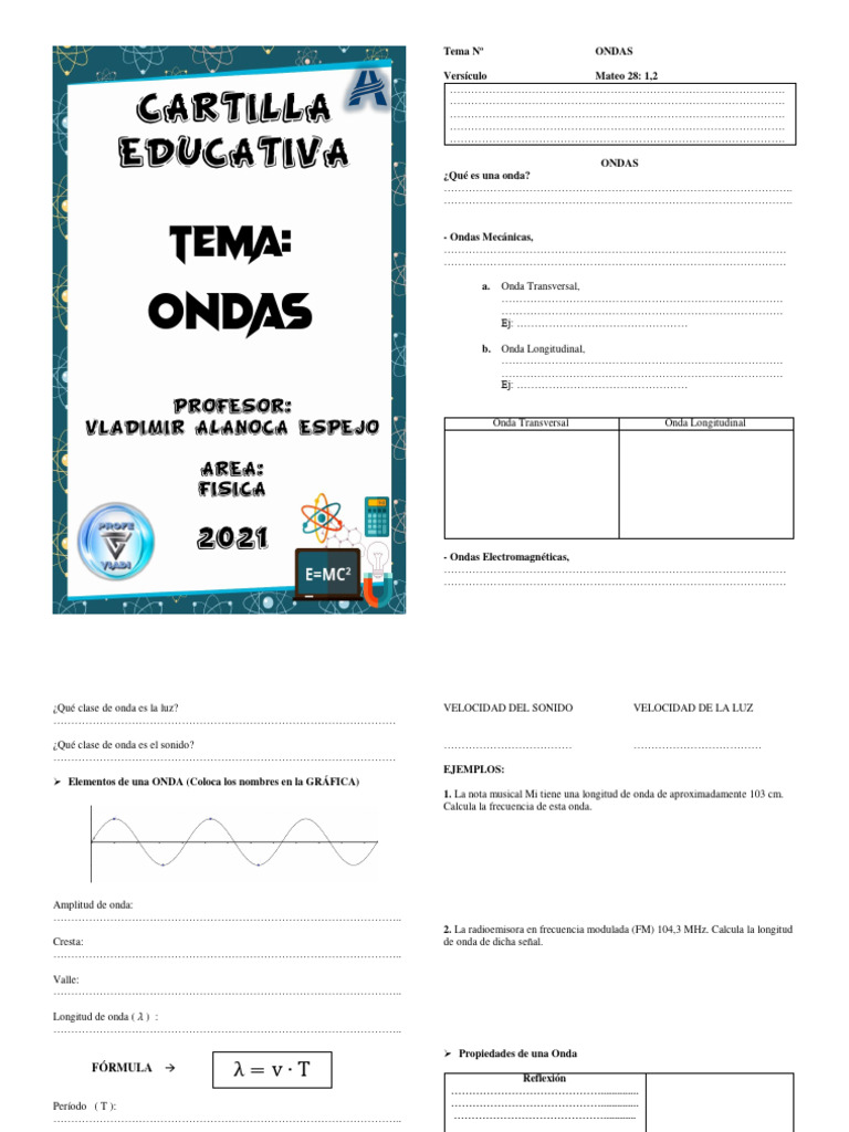 V Tema #ONDAS 3ro | PDF