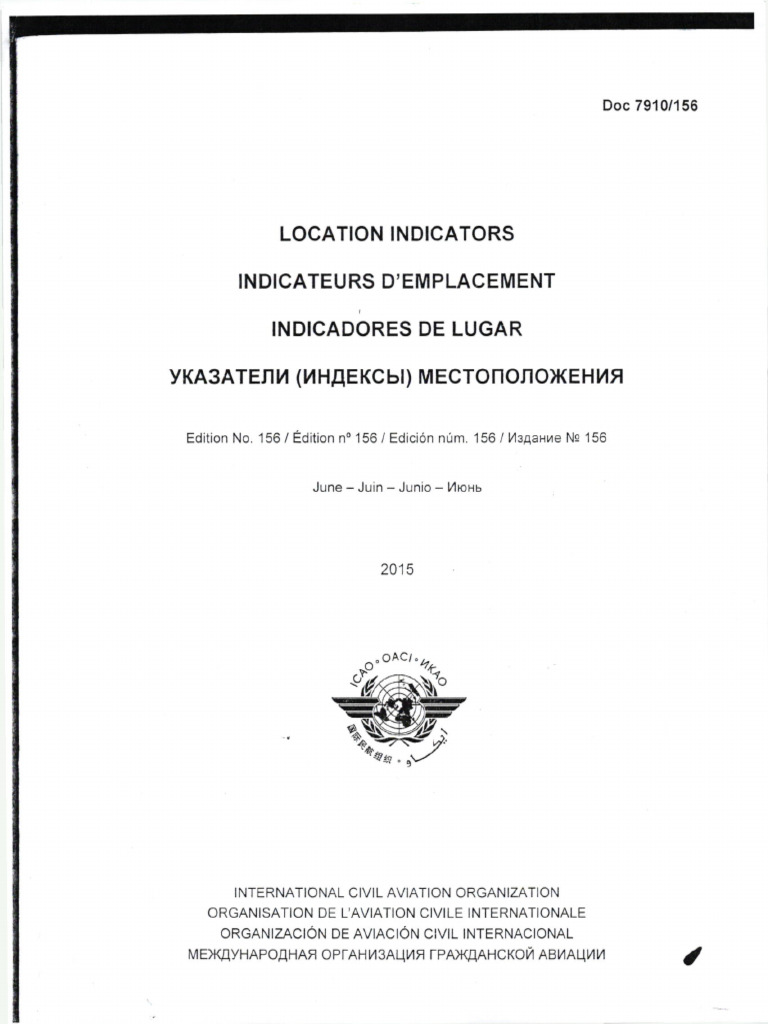 Documento 7910 Oaci | PDF