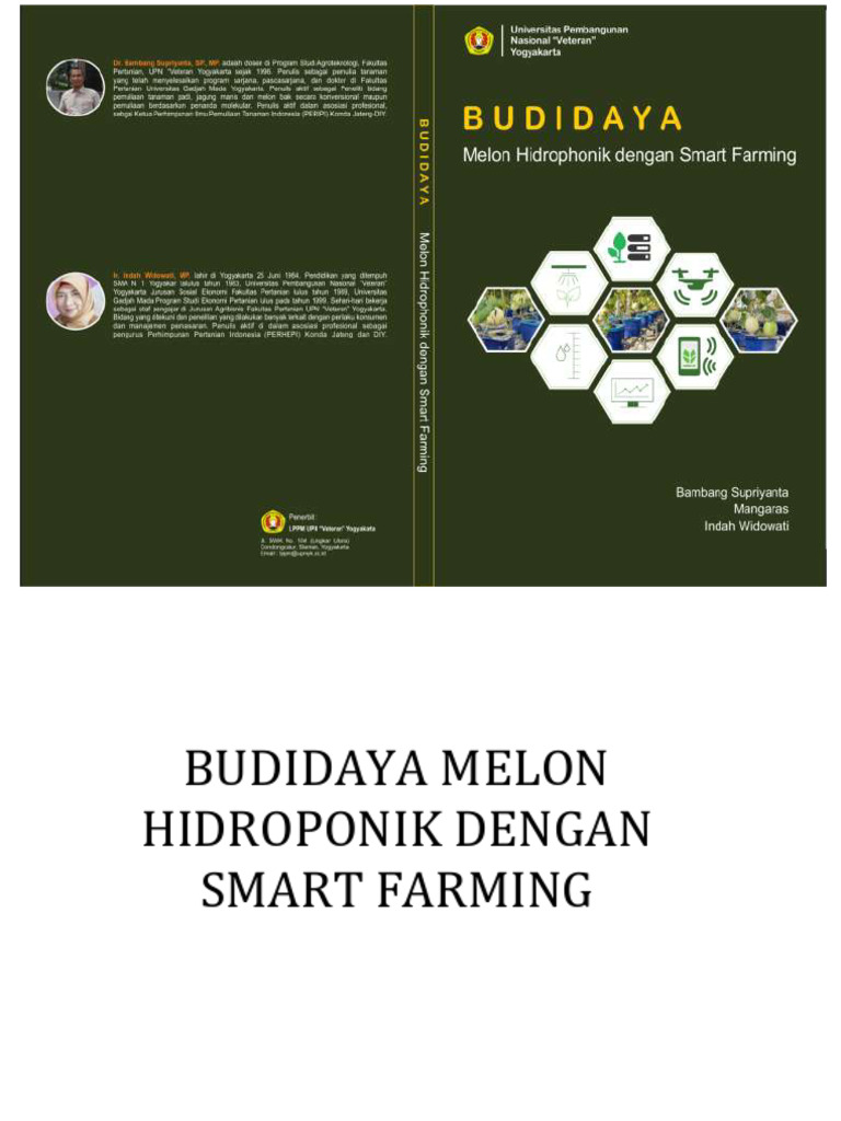 Buku - Budidaya Melon Hidroponik Dengan Smart Farming - Bambang Supriyanta - Monev3 | PDF