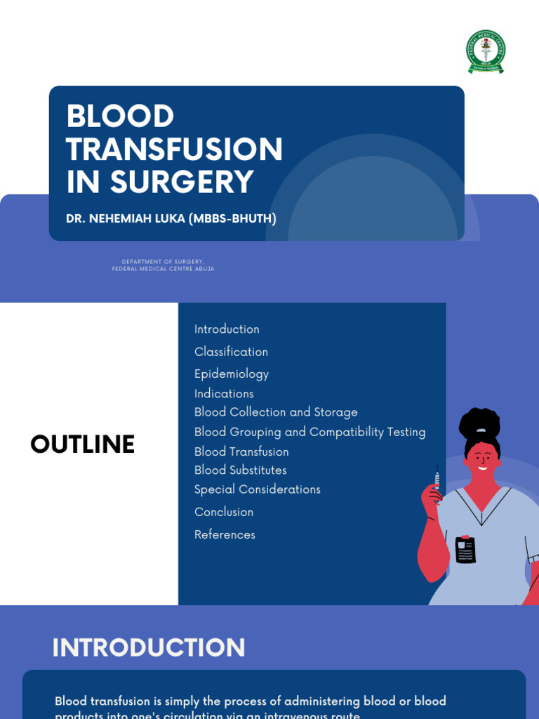 Blood Transfusion in Surgery | PDF | Blood Transfusion | Blood Type