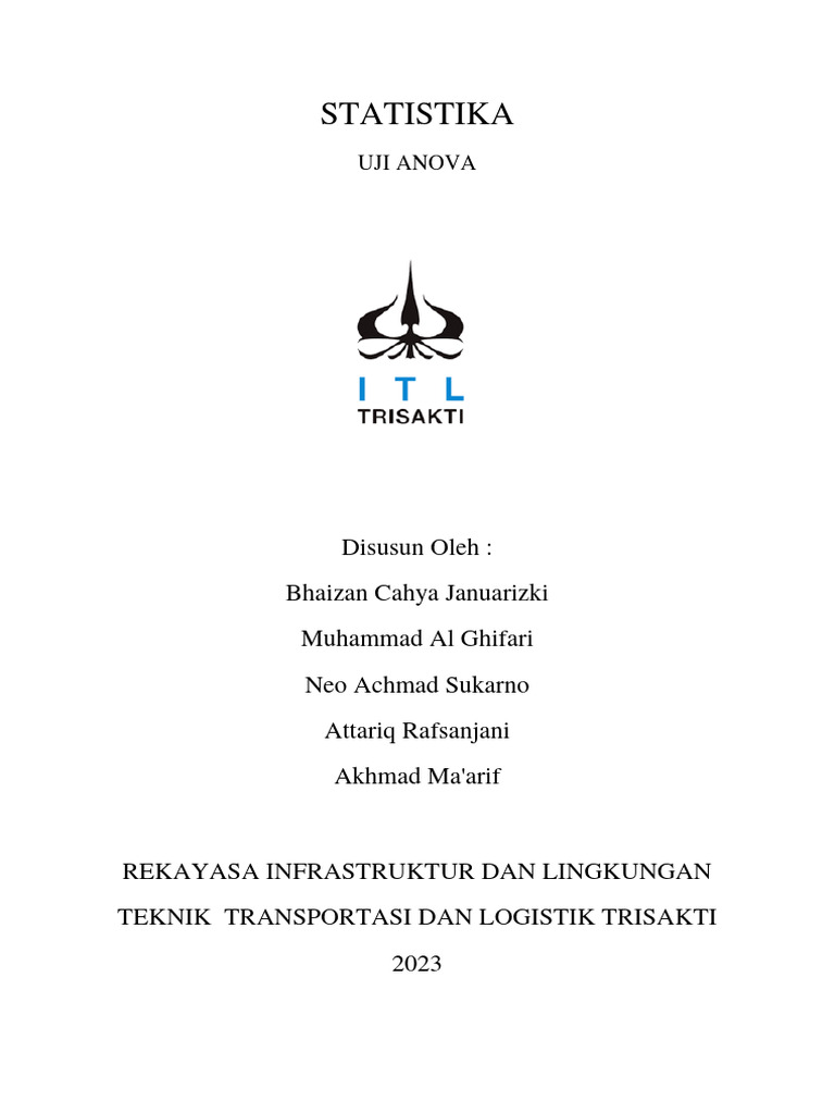 Panduan Lengkap Uji ANOVA | PDF