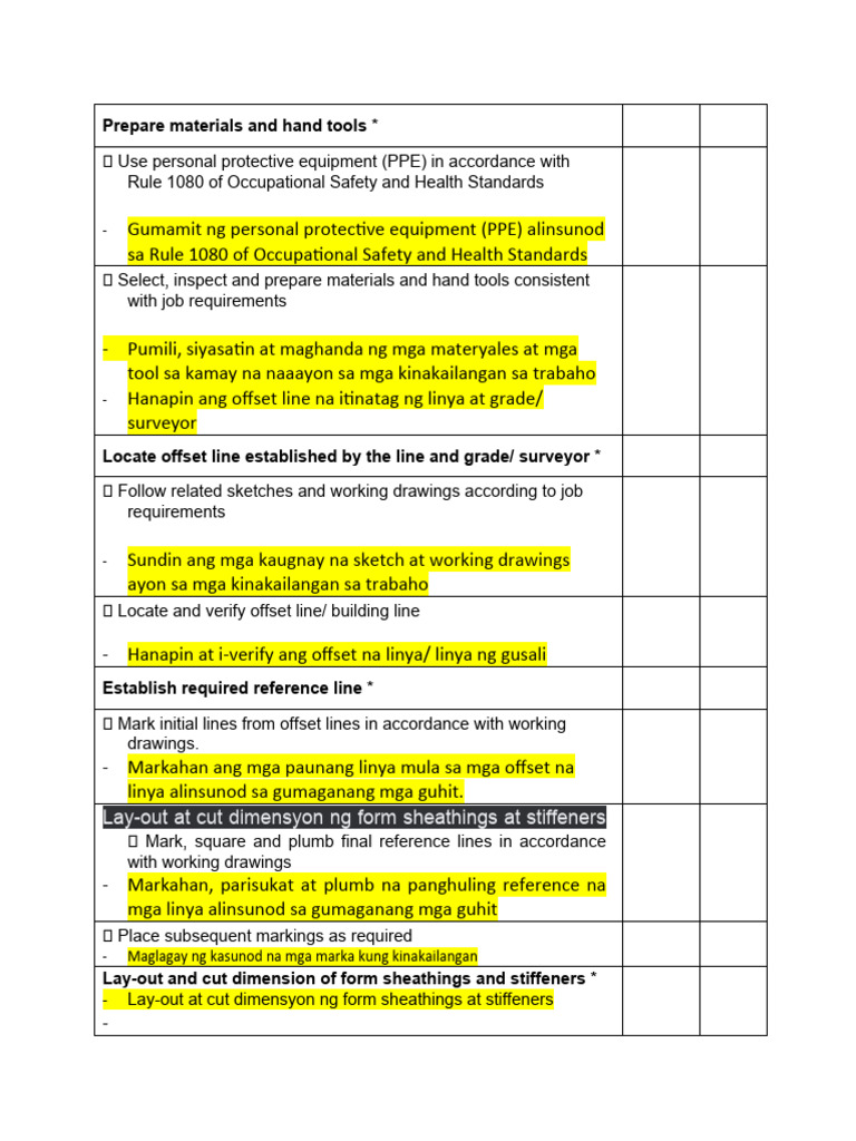 Tagalog Version Assessment Guide | PDF