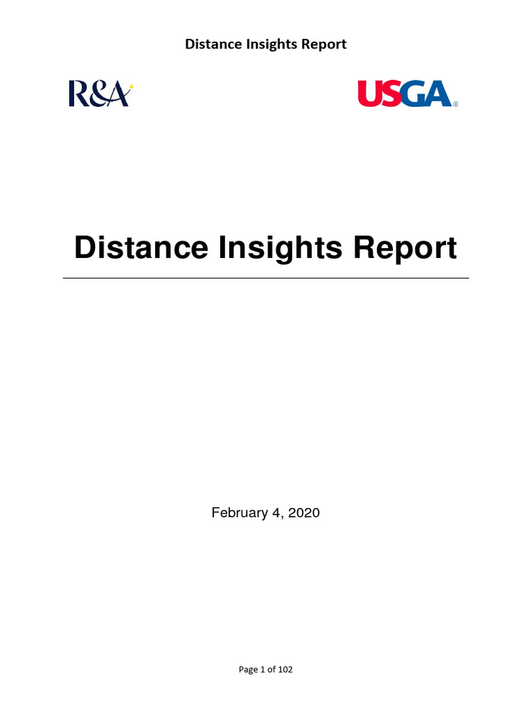 Distance Insights Report | PDF