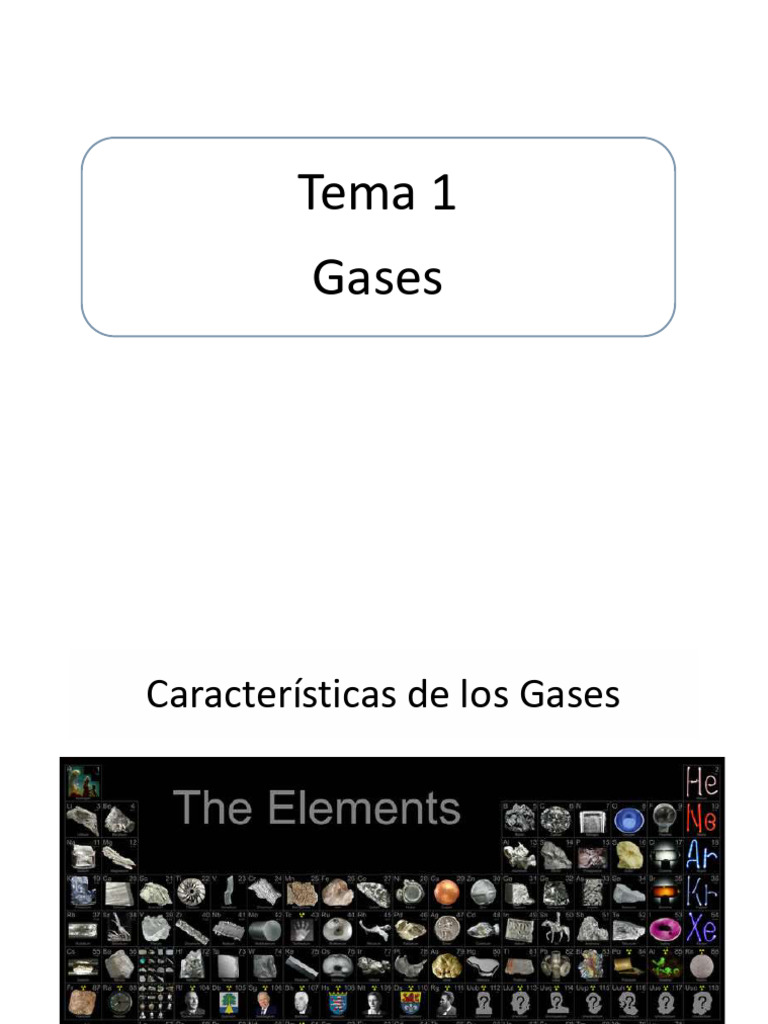 Características y Leyes de los Gases | PDF | Ciencia y matemáticas