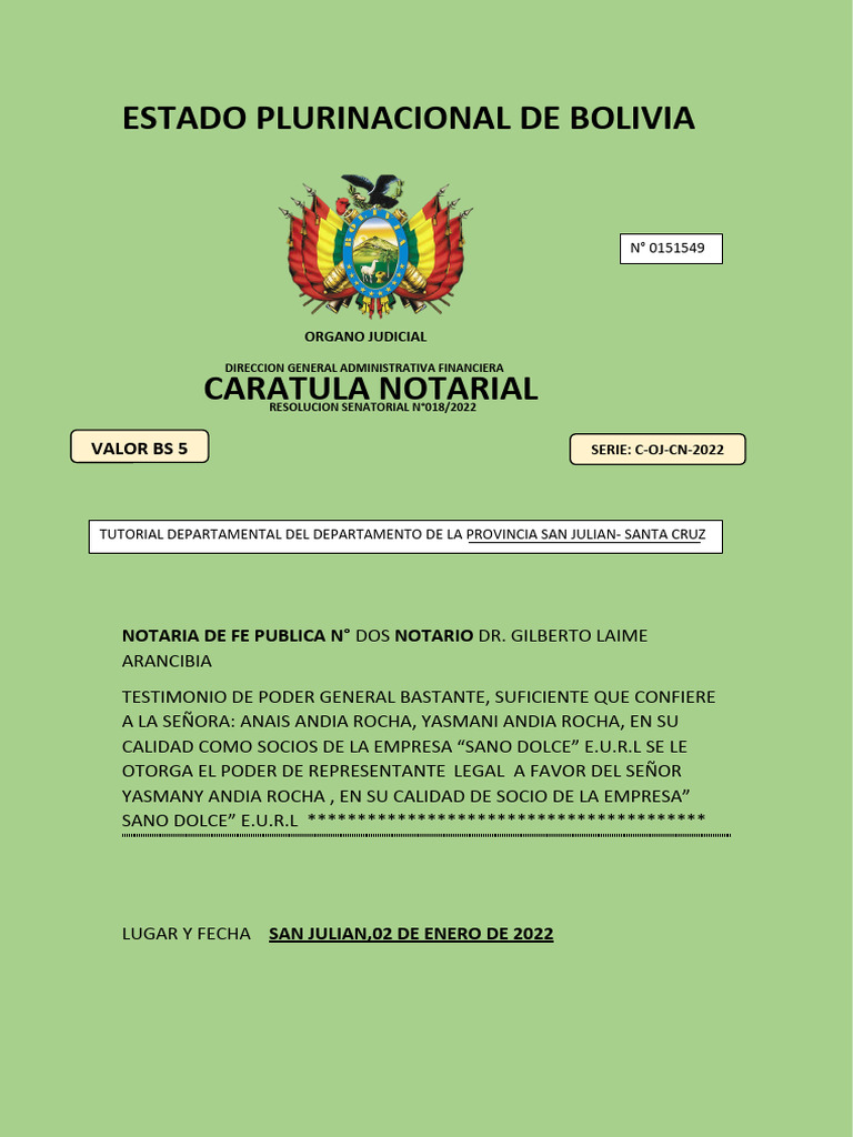 Estado Plurinacional de Bolivia | PDF
