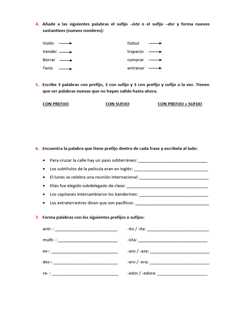 Prefijos 6 | PDF