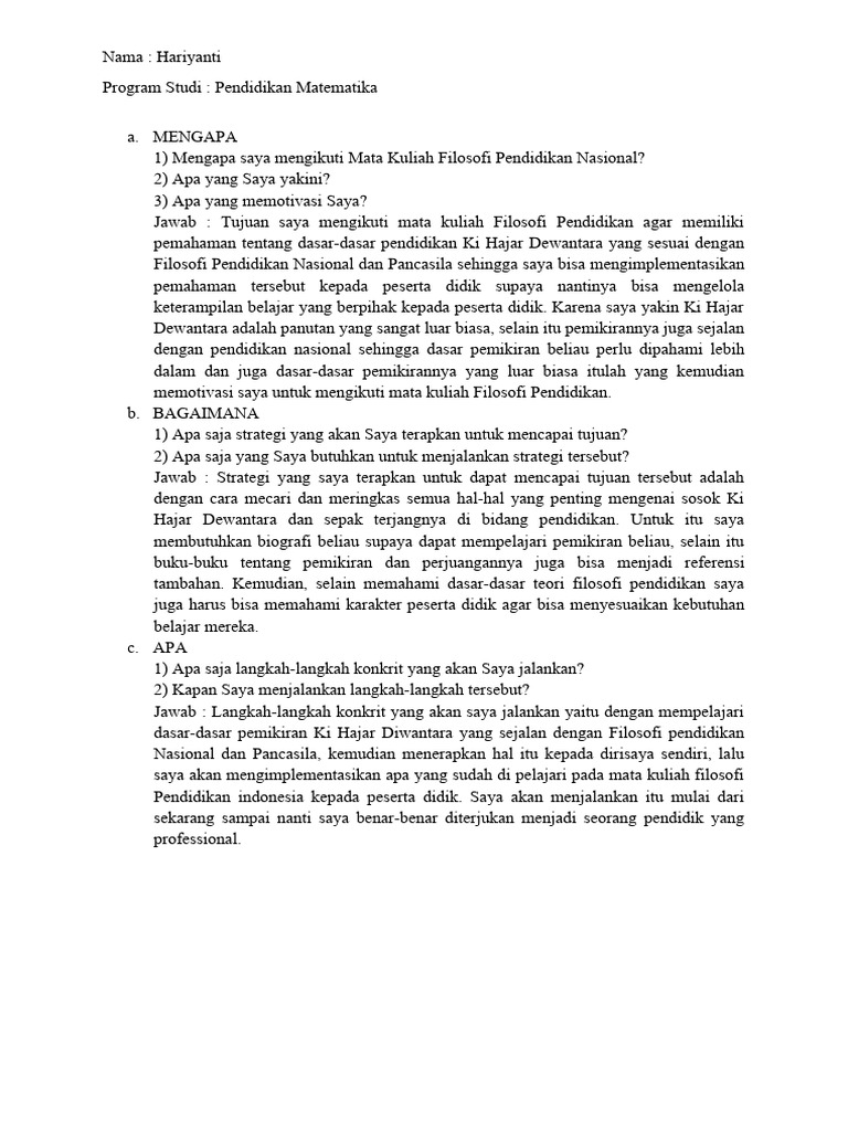 Tugas 3 - Komitmen Diri - Hariyanti | PDF | Karier & Perkembangan