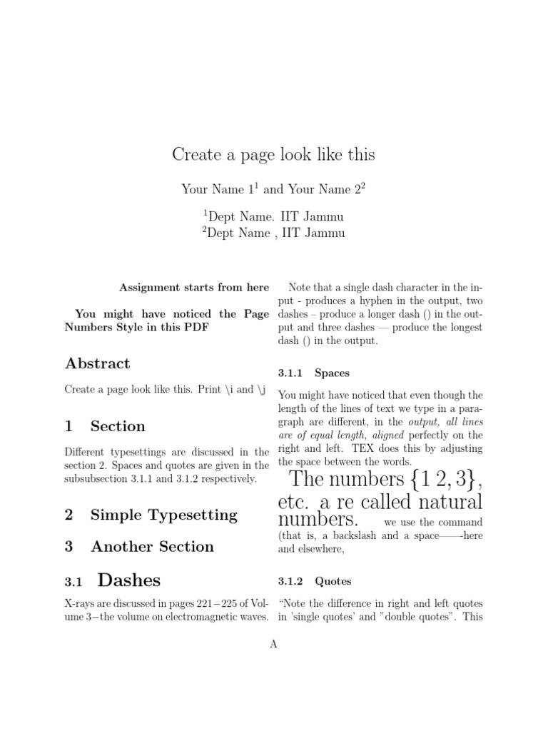 Create A Page Look Like This: The Numbers (1 2, 3), Etc. A Re Called Natural Numbers | PDF | Te ...