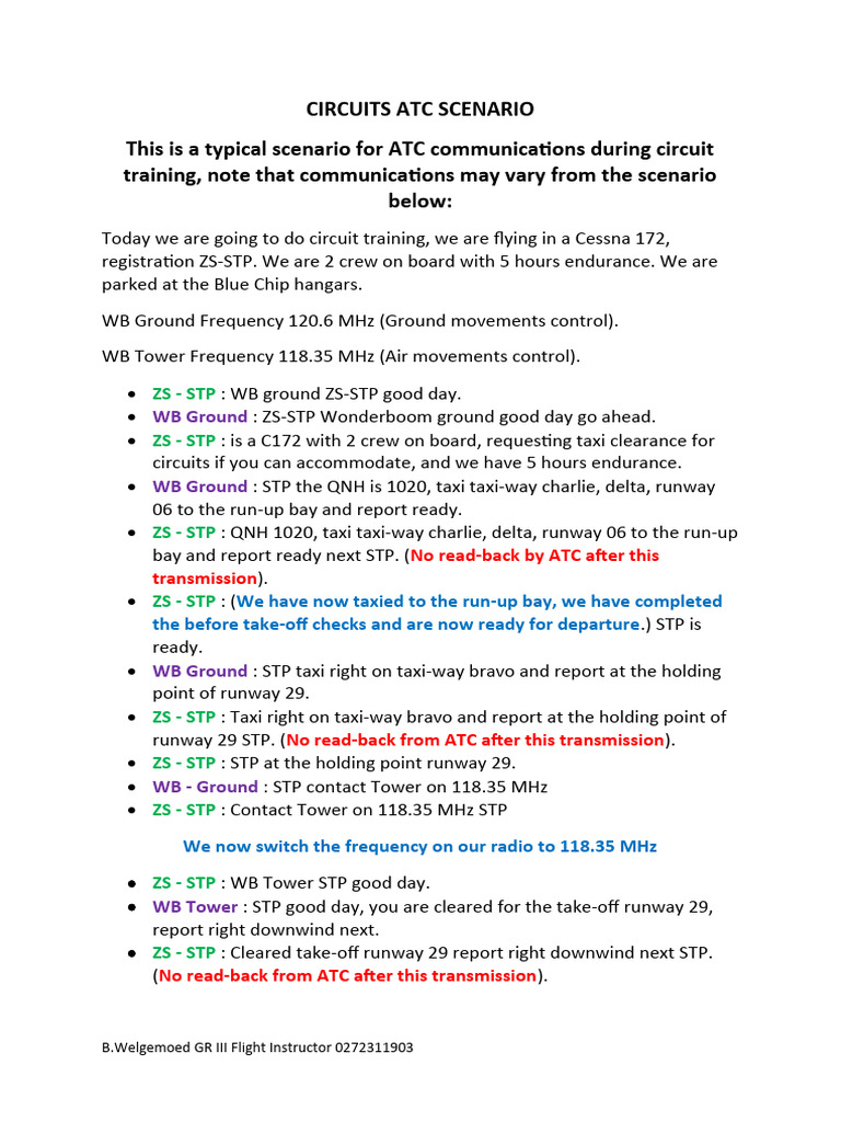 Circuits Atc Scenario | PDF
