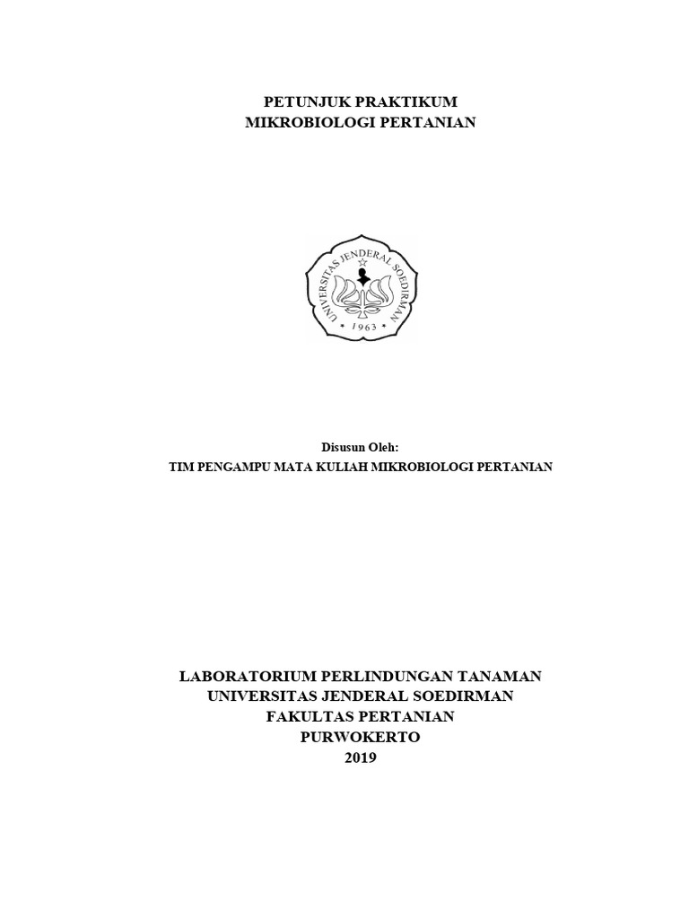 Mikrobiologi Pertanian 2019 | PDF