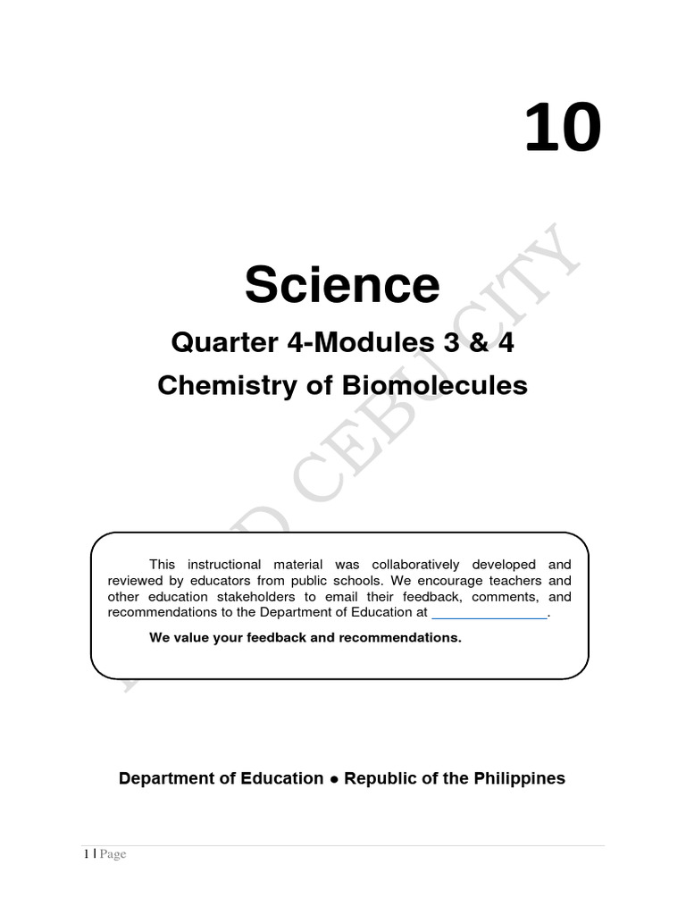 Science 10 Quarter 4 M34 | PDF