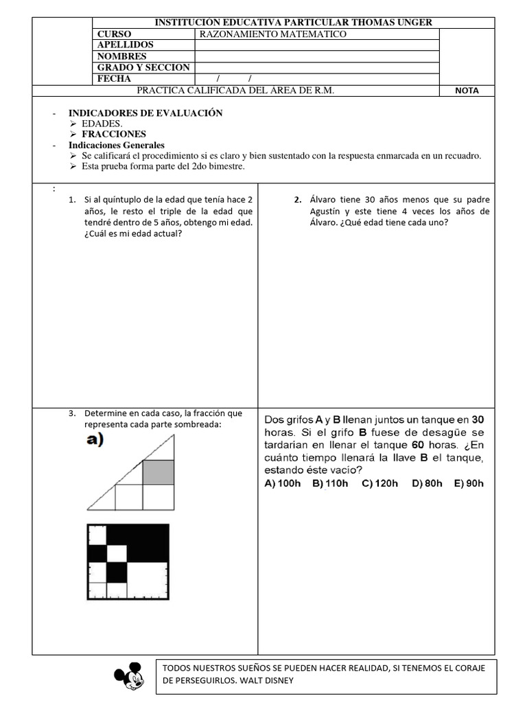 Practica - RM - 3ro Secundaria | PDF