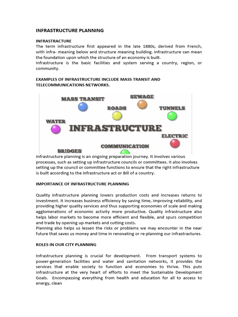 Infrastructure Planning | Download Free PDF | Infrastructure | Green ...