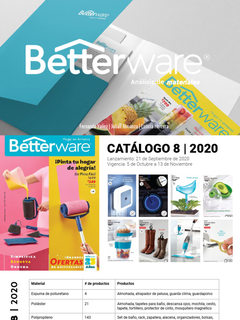 Betterware Materiales | PDF