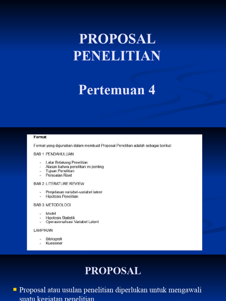 Pertemuan 4 Proposal Penelitian | PDF