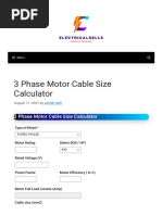 MV Cable Sizing Calculation Excel | PDF