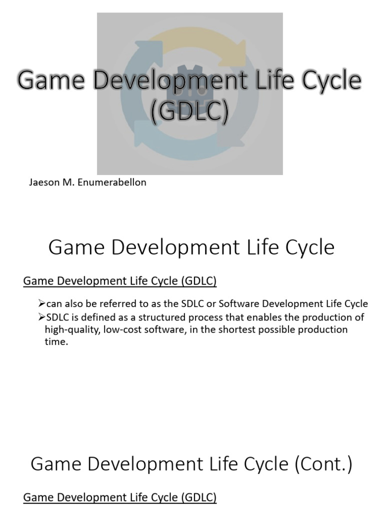 Game Development Life Cycle 1 | PDF