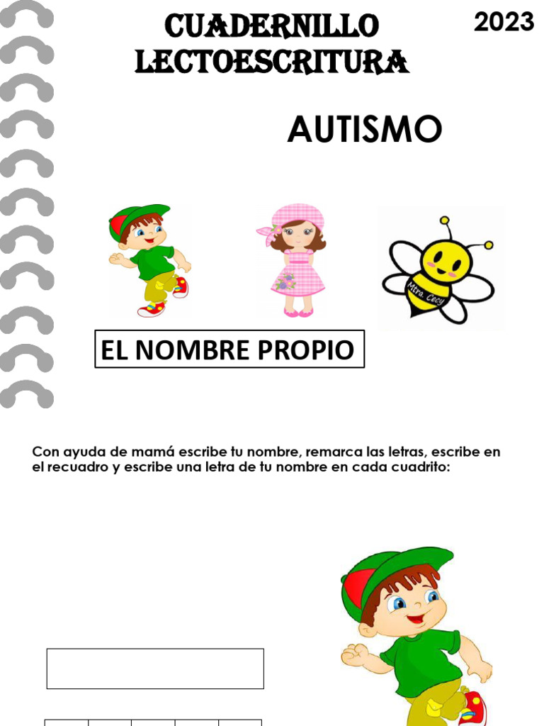 Cuadernillo Lectoescritura Autismo Usaer | PDF