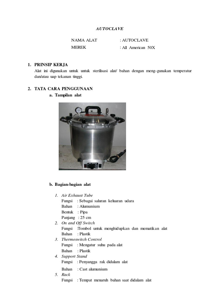 Autoclave | PDF | Griya & Taman