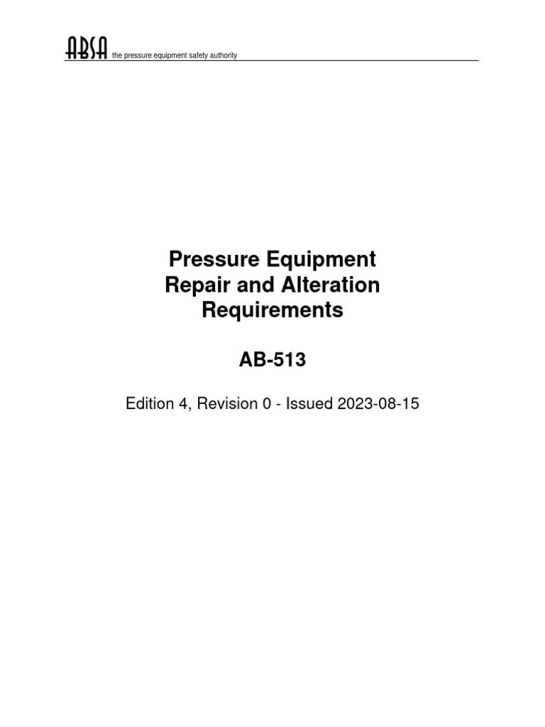 Ab-513 Repair and Alteration Requirements | PDF | Nondestructive ...