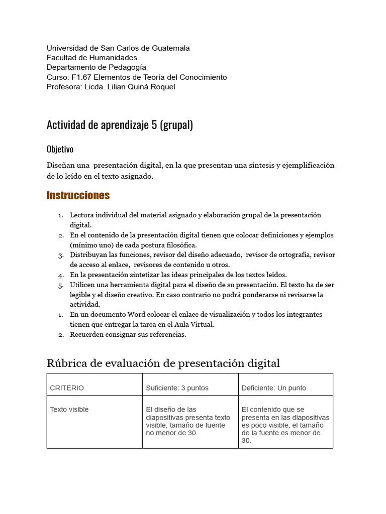 Actividad de Aprendizaje 6 | PDF Actividad de Aprendizaje 6 | PDF