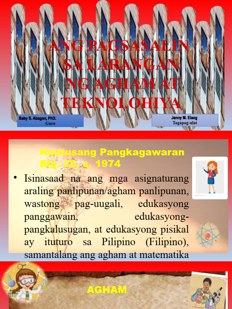 Pagsasalin Sa Larangan NG Agham at Teknolohiya (Report) | PDF
