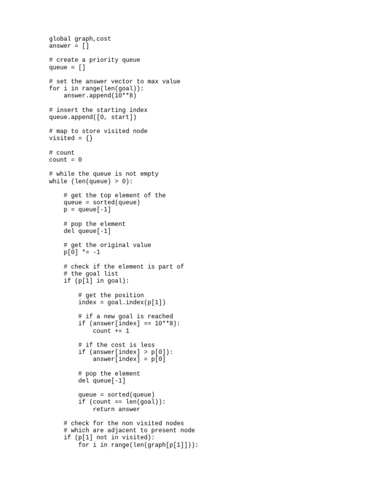 Búsqueda de Coste Uniforme | PDF