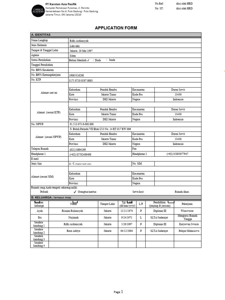 RCT-Form - Application v1 | PDF