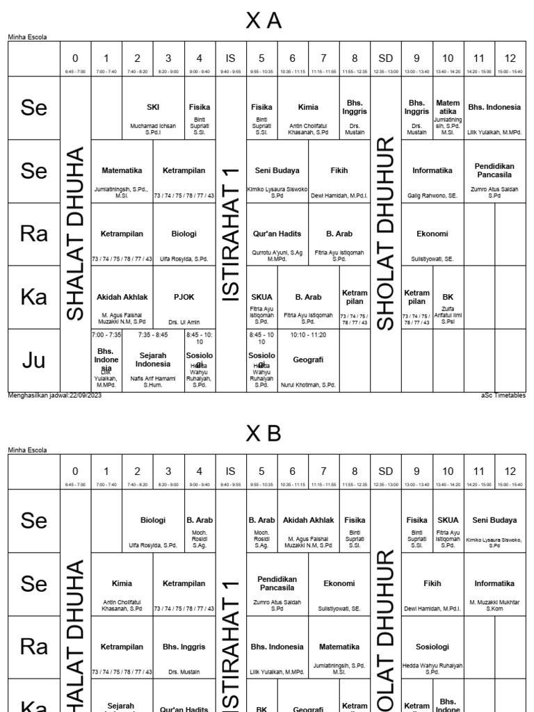 JADWAL | PDF